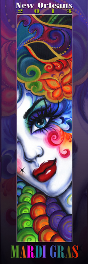 Andrea Mistretta Mardi Gras 2013 Poster 2 - JazzyStuff.com